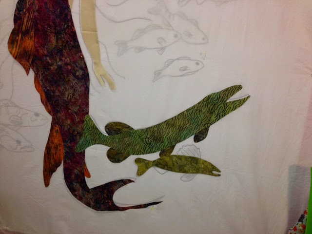 Waterhen Mermaid – Dewpoint Arts – Dawn Piasta Quilt Artist