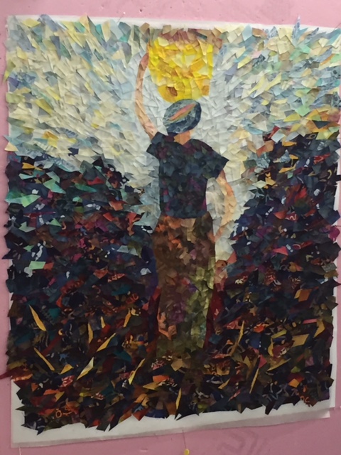 She Brings Them Water – Dewpoint Arts – Dawn Piasta Quilt Artist